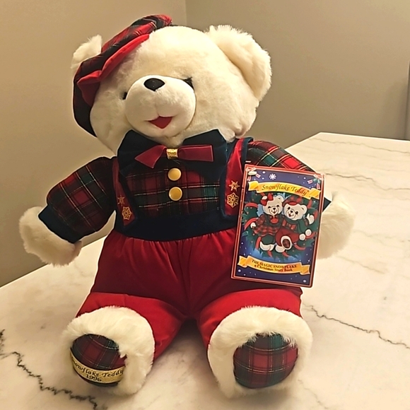 Snowflake Teddy | Toys | Vtg 996 Snowflake Teddy | Poshmark